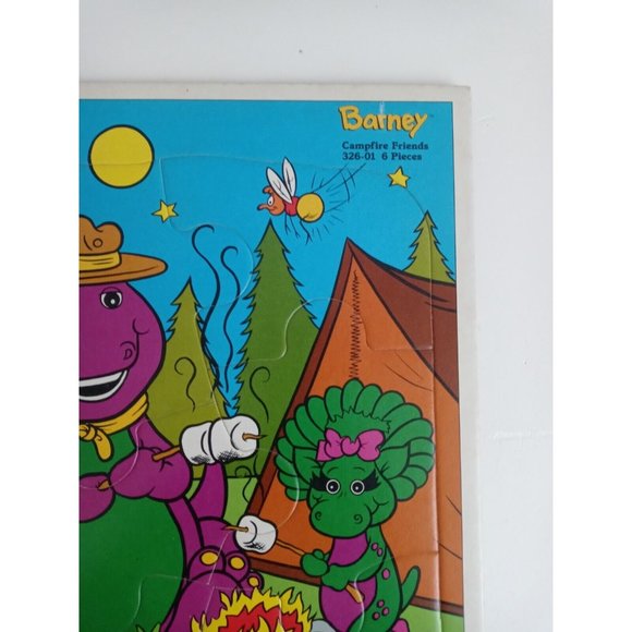 Playskool | Toys | Vintage 993 Playskool Barney Frame Tray Puzzle ...